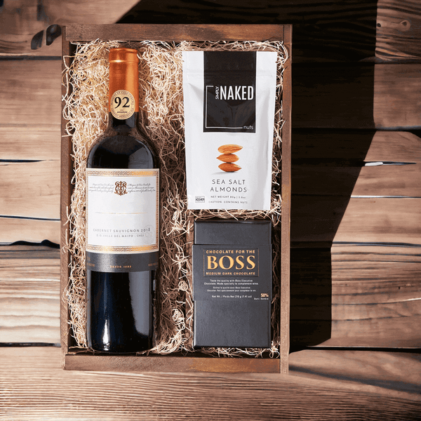 Wine & Nut Box - Wine gift baskets - USA delivery - Monthly Sommelier USA